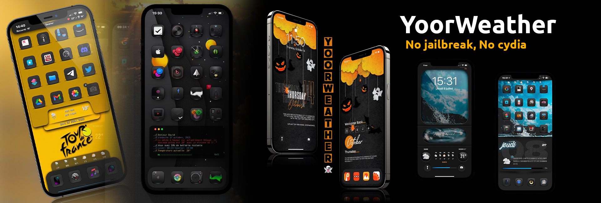 YoorWeather - Customize Home/Lock Screens ( No Jailbreak )